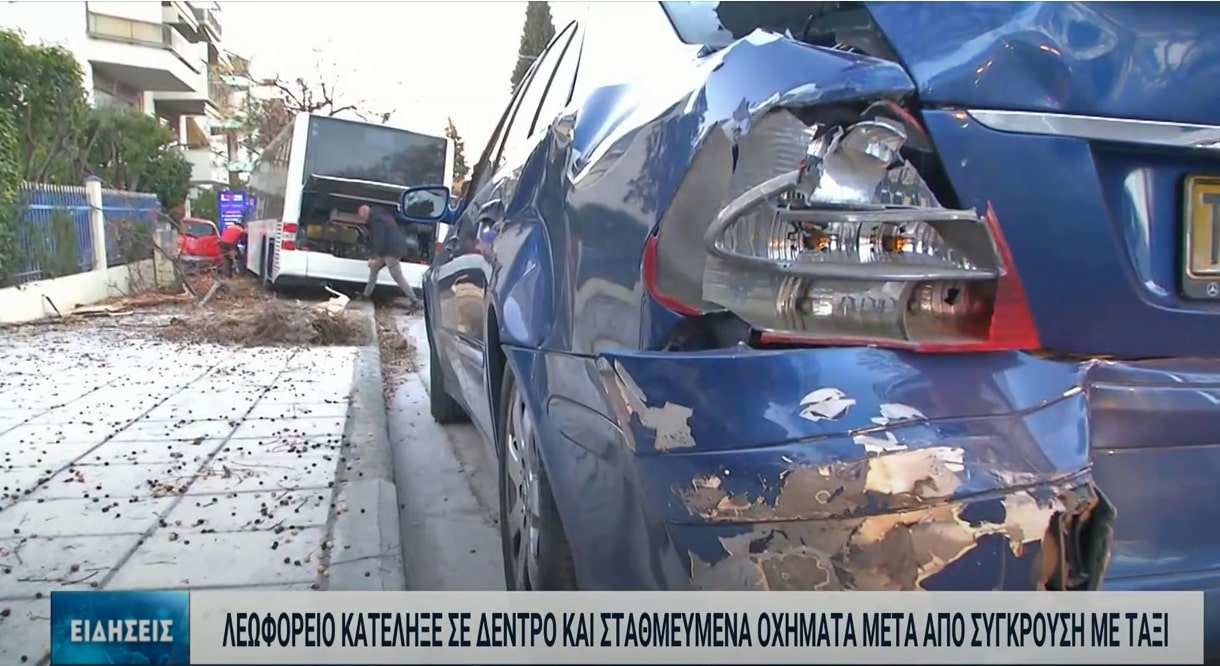 Σφοδρή σύγκρουση λεωφορείου του ΟΑΣΘ με ταξί στη Θεσσαλονίκη - ertnews.gr