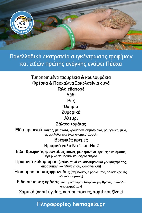 Πανελλαδική εκστρατεία συγκέντρωσης τροφίμων και ειδών πρώτης ανάγκης ...