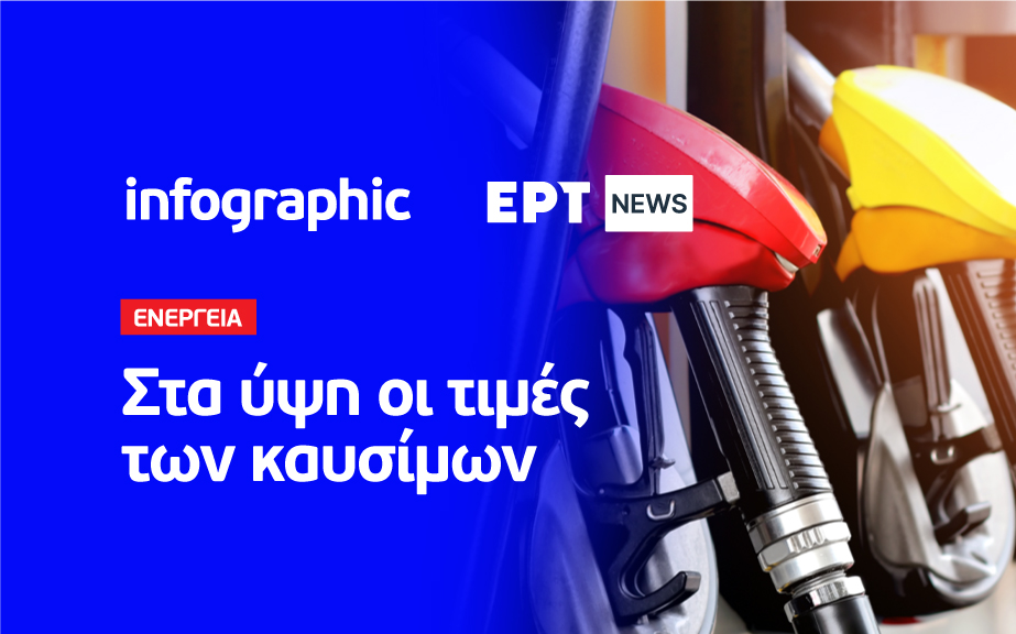 Infographic: Στα ύψη οι τιμές σε βενζίνη και πετρέλαιο κίνησης - ertnews.gr