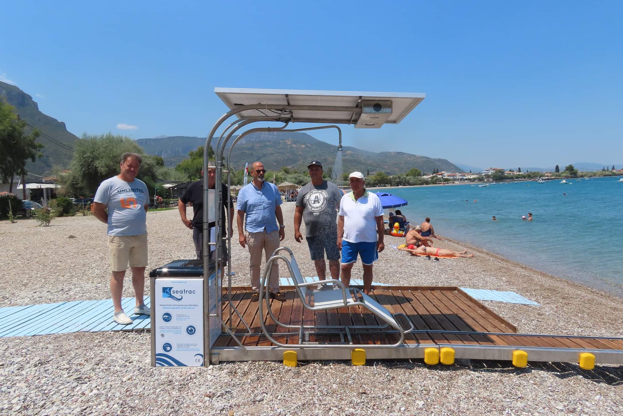 Ελαιώνας Αχαΐας: Τοποθέτηση ράμπας - SEATRAC - ertnews.gr