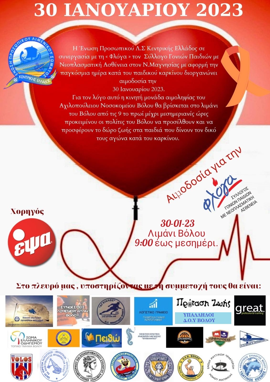Βόλος: Εθελοντική αιμοδοσία για τα παιδιά της «ΦΛΟΓΑΣ» της Ένωσης ...