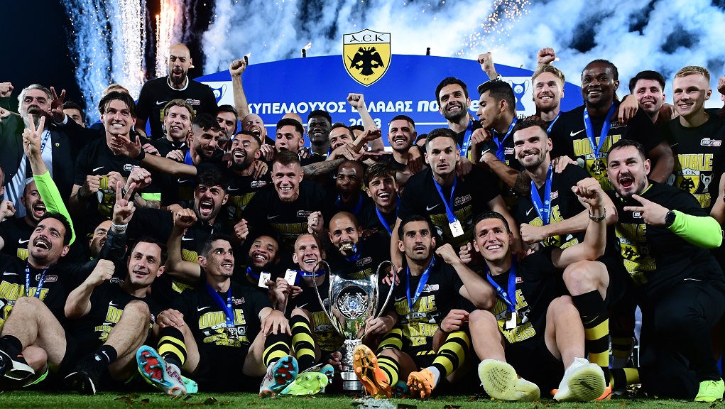 Nταμπλούχος Ελλάδος η ΑΕΚ μετά από 45 χρόνια, 2-0 τον ΠΑΟΚ (δείτε τα ...