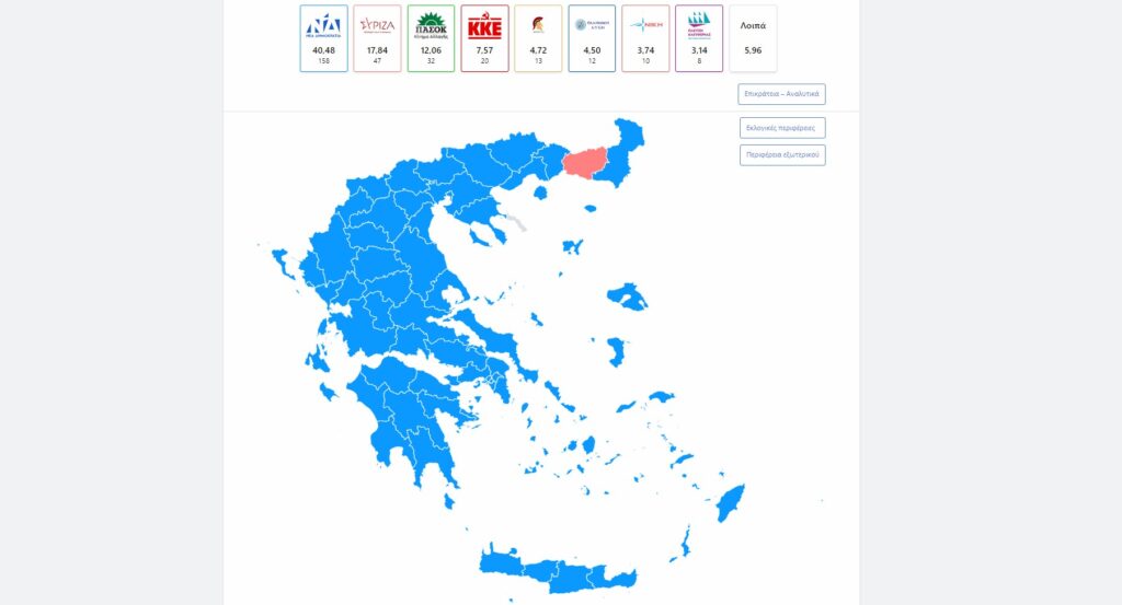 Live - Εθνικές βουλευτικές εκλογές 2023: Οκτακομματική η Βουλή ...