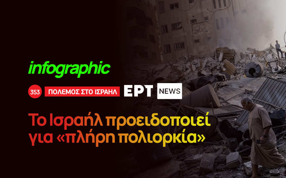 Infographic - Το Ισραήλ προειδοποιεί για «πλήρη πολιορκία» - ertnews.gr