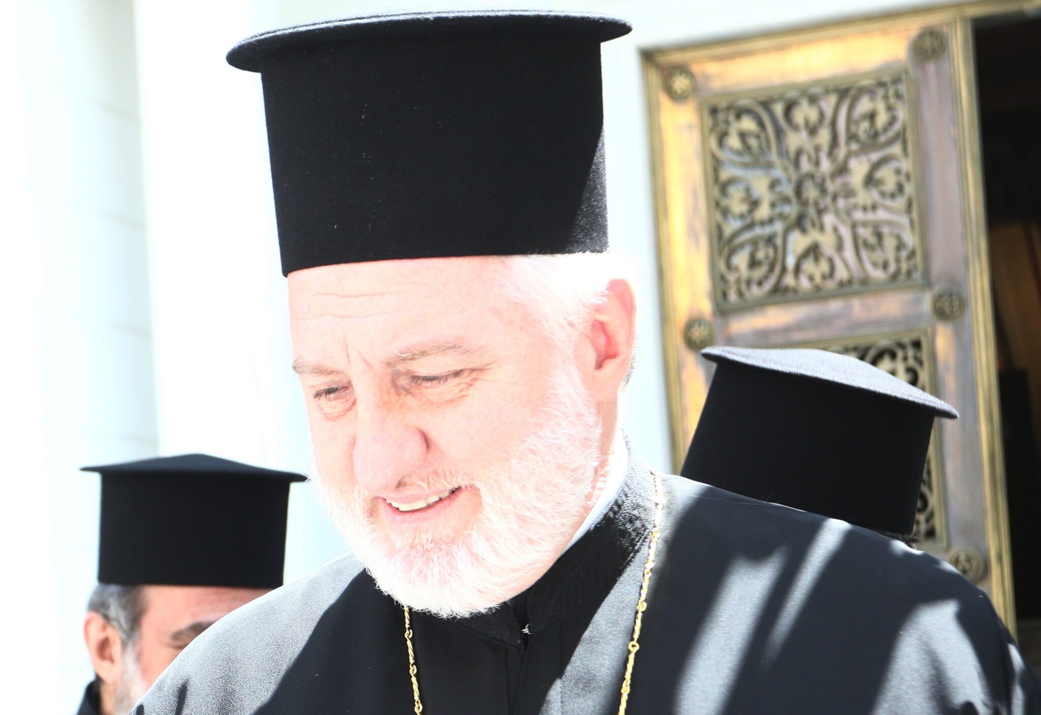 Άγιον Όρος: Ο αρχιεπίσκοπος Αμερικής Ελπιδοφόρος στη μονή Φιλοθέου ...