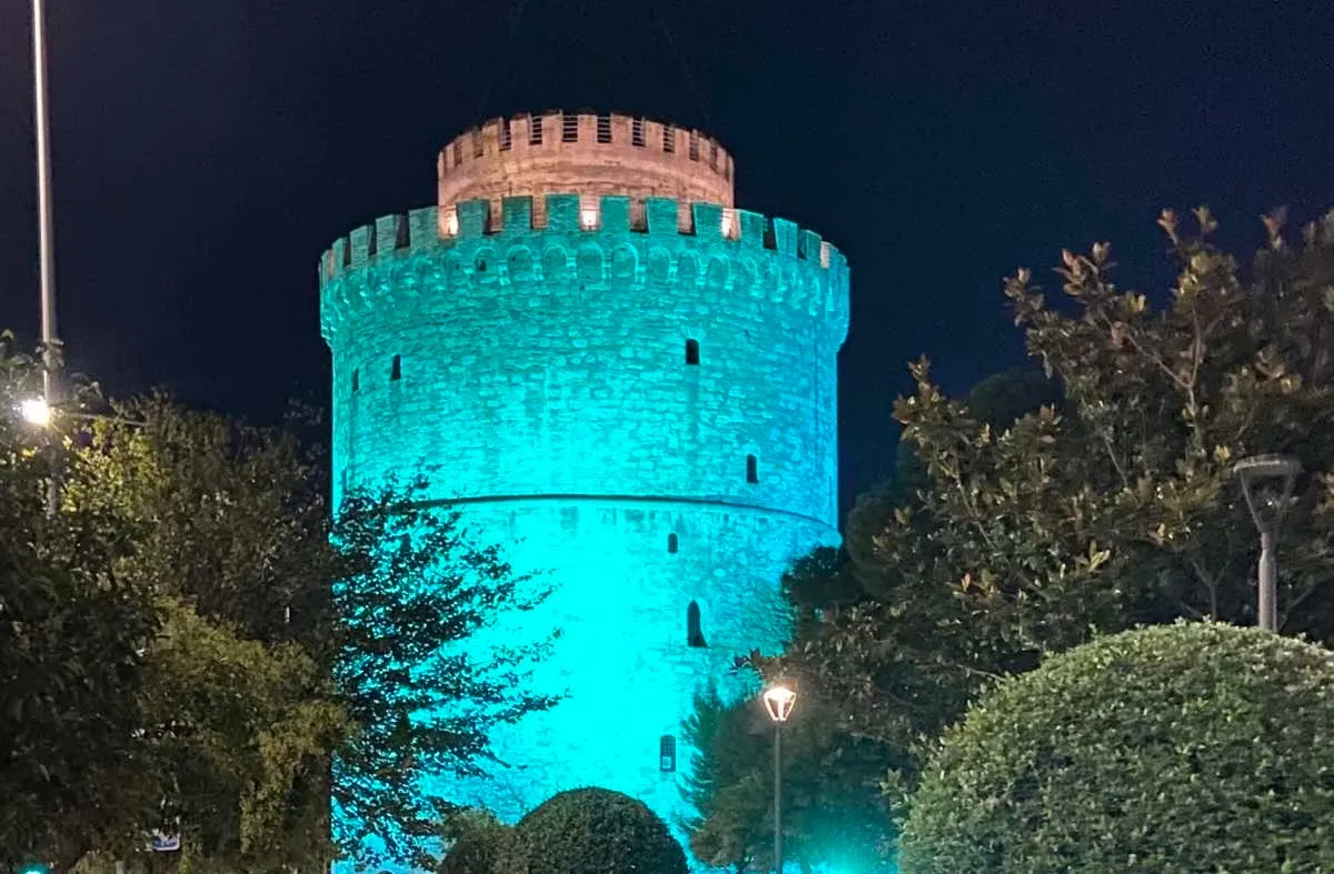 Με πράσινο χρώμα θα φωταγωγηθεί ο Λευκός Πύργος την Κυριακή 22 ...