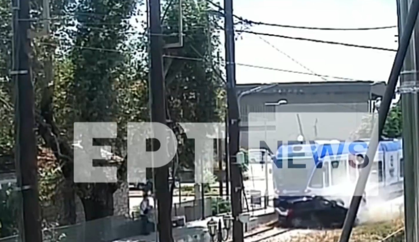 Βίντεο του ΕΡΤNews με τη στιγμή της σύγκρουσης του συρμού του ...